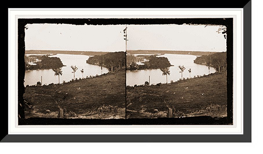 Historic Framed Print, Dutch Gap Canal James River Virginia (vicinity ...