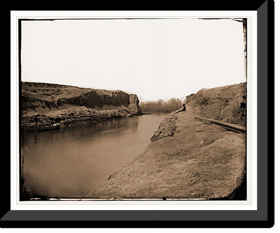 Historic Framed Print, Dutch Gap Canal Virginia. View of completed ...