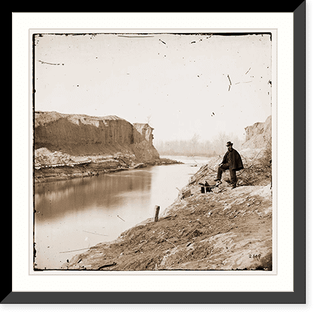 Historic Framed Print, Dutch Gap Virginia. View of completed canal - 2 ...