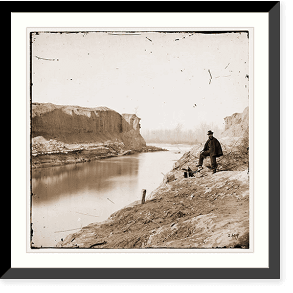 Historic Framed Print, Dutch Gap Virginia. View of completed canal - 2 ...