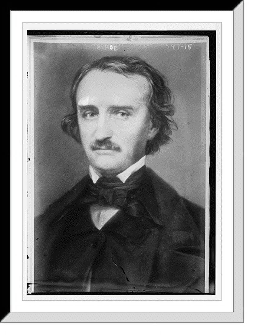 Historic Framed Print, E.A. Poe, portrait bust, 17-7/8" x 21-7/8 ...