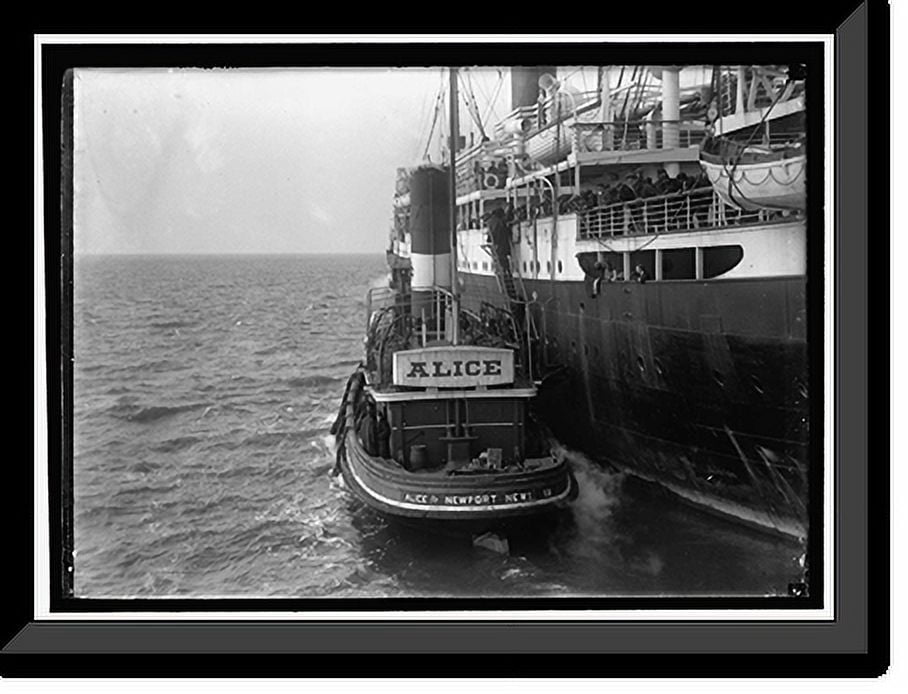 Historic Framed Print, EITEL FRIEDRICH, UNITED STATES NAVY. GERMAN SHIP ...
