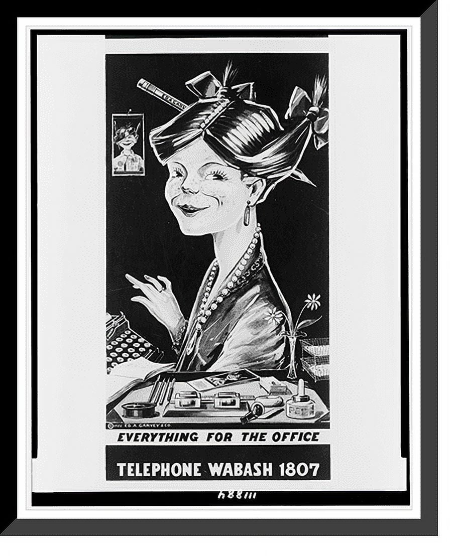 Historic Framed Print, Ed. A. Garvey & Co. Everything for the office ...