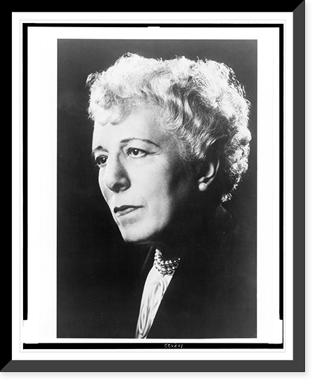 Historic Framed Print, [Edna Ferber, head-and-shoulders portrait ...