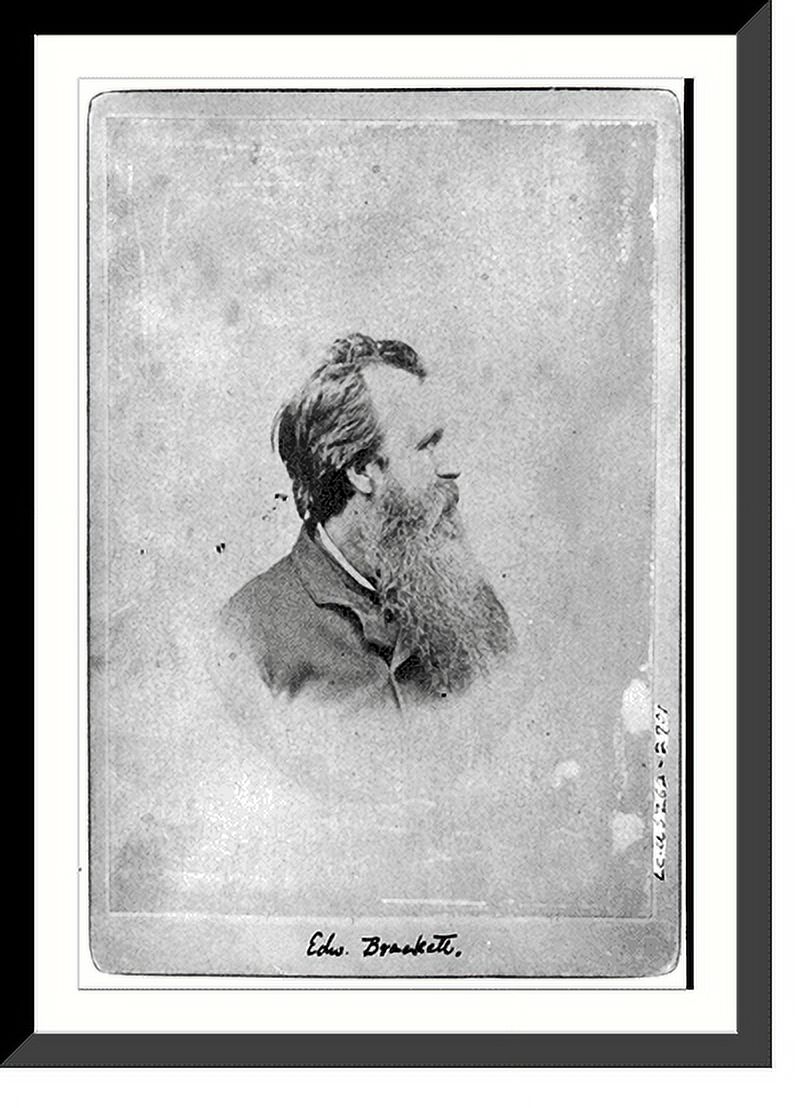 Historic Framed Print, Edward Brackett [sculptor] made a cast of John ...