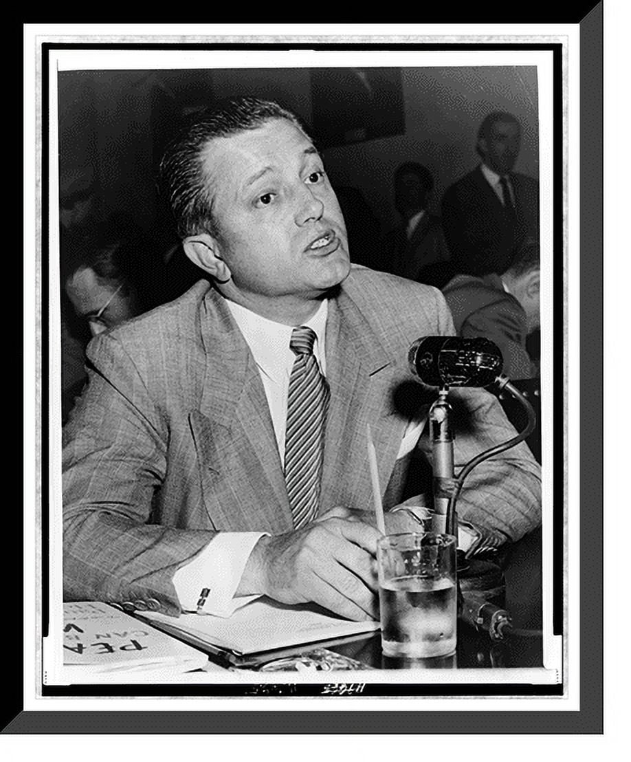 Historic Framed Print, [Edward Dmytryk, Hollywood film director, half-length portrait, seated ...