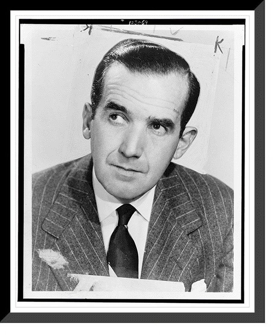 Historic Framed Print, [Edward R. Murrow, head-and-shoulders portrait ... Historic Framed Print, [Edward R. Murrow, head-and-shoulders portrait ...