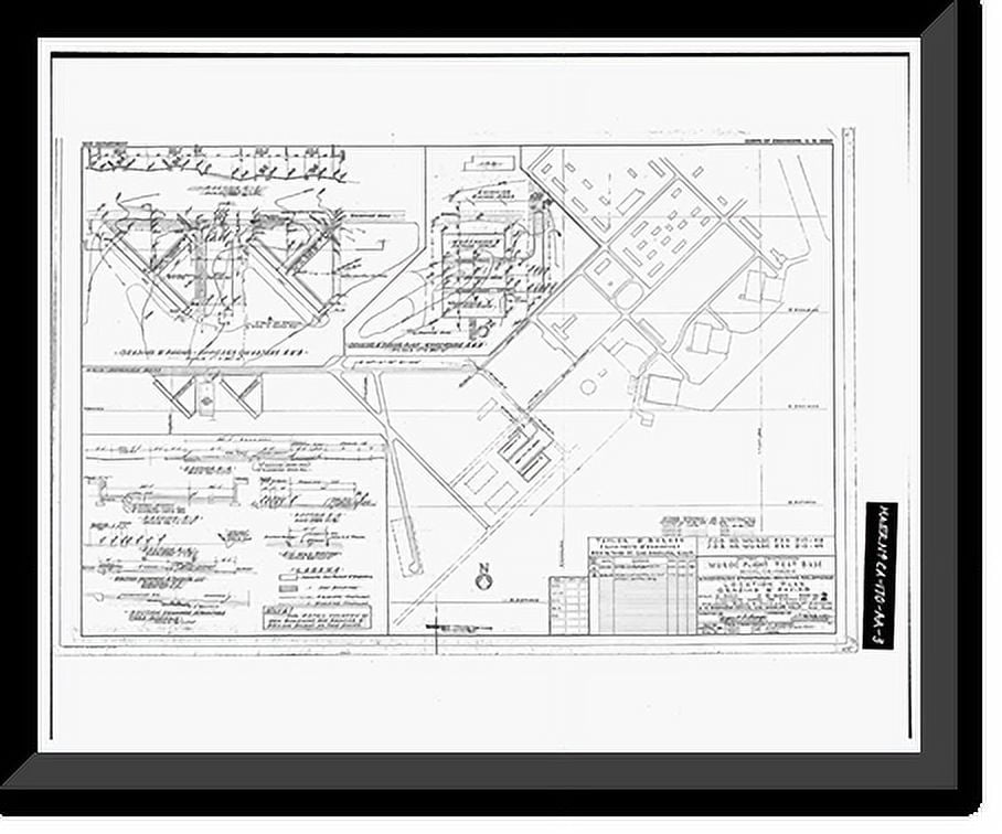 Historic Framed Print, Edwards Air Force Base, North Base, Officers ...
