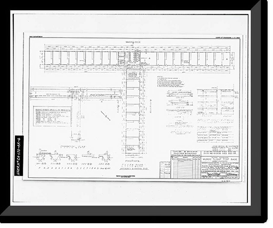 Historic Framed Print, Edwards Air Force Base, North Base, Officers ...