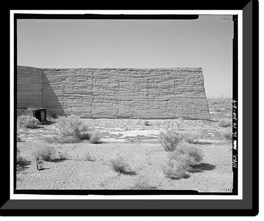 Historic Framed Print, Edwards Air Force Base, South Base, Rammed Earth ...
