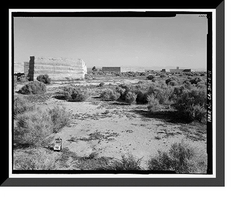 Historic Framed Print, Edwards Air Force Base, South Base, Rammed Earth ...