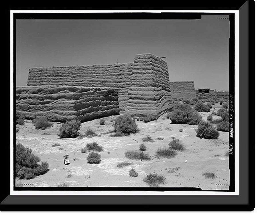 Historic Framed Print, Edwards Air Force Base, South Base, Rammed Earth ...