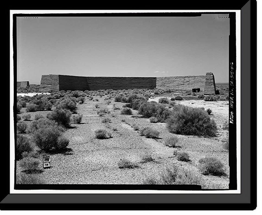 Historic Framed Print, Edwards Air Force Base, South Base, Rammed Earth ...