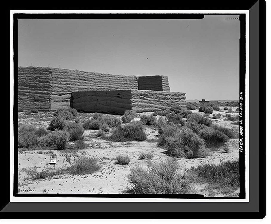 Historic Framed Print, Edwards Air Force Base, South Base, Rammed Earth ...