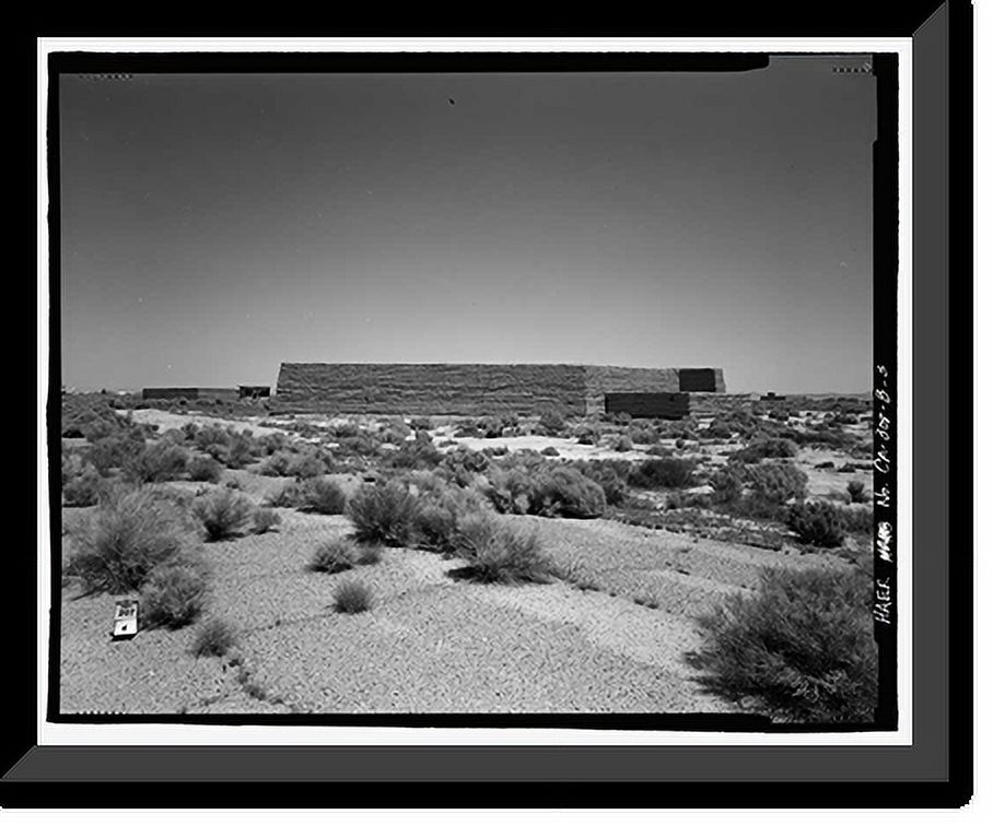 Historic Framed Print, Edwards Air Force Base, South Base, Rammed Earth ...