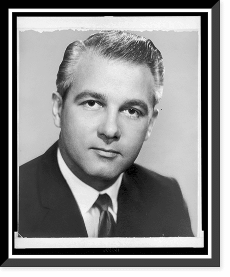 Historic Framed Print, [Edwin W. Edwards, head-and-shoulders portrait ...