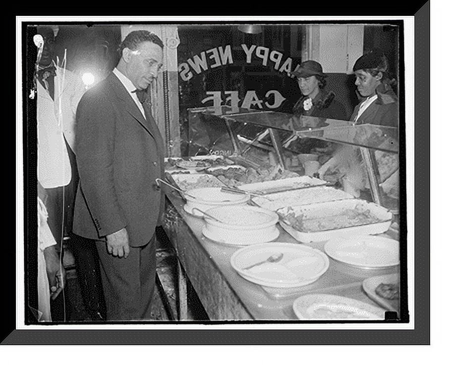 Historic Framed Print, Elder Michaux, [Happy News Cafe, 1727 7th St ...