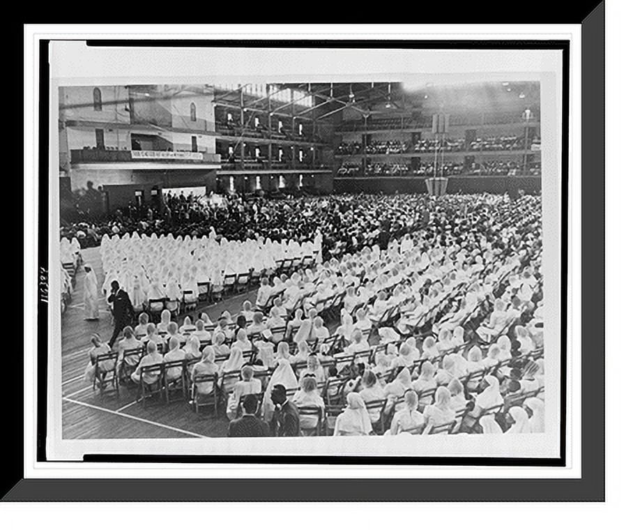 Historic Framed Print, [Elijah Muhammad addressing an assembly of ...