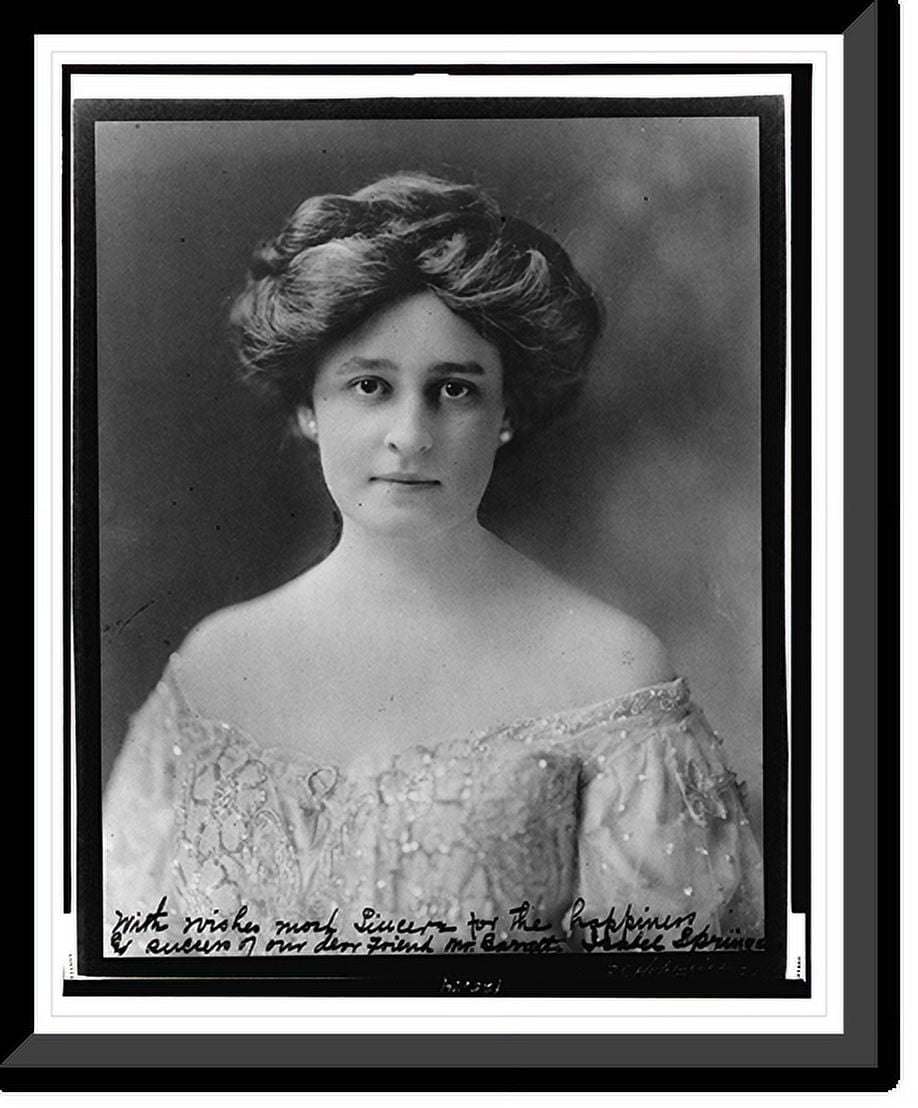 Historic Framed Print, [Elizabeth Springer, head-and-shoulders portrait ...