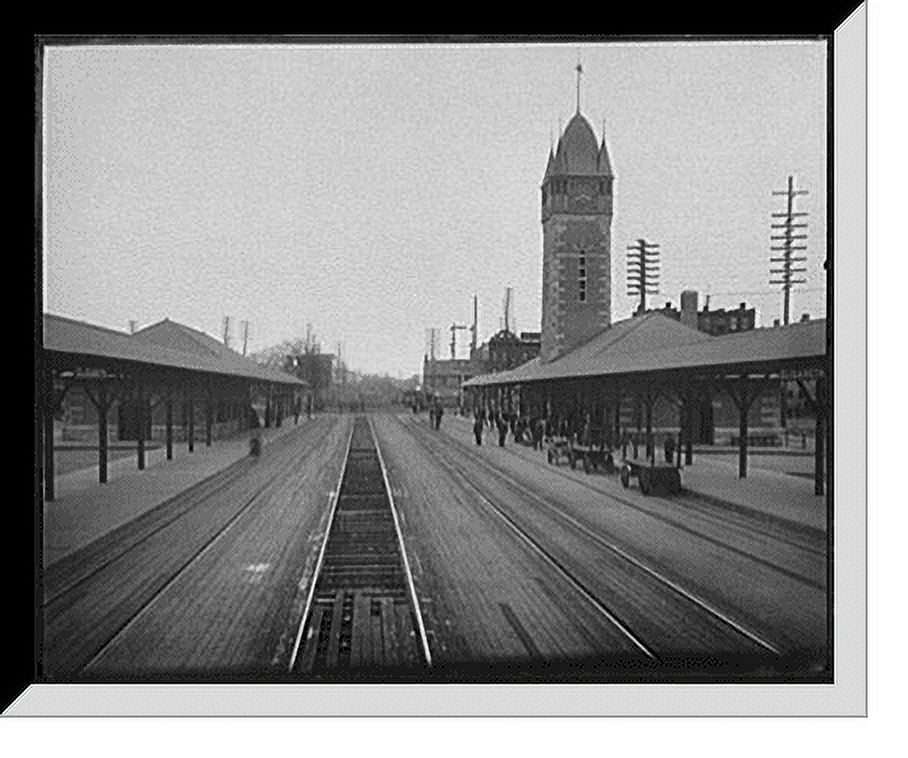 Historic Framed Print, Elizabeth Station, New Jersey, 17-7/8" x 21-7/8 ...