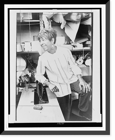 Historic Framed Print, [Ellen Stewart, full-length portrait, standing ...