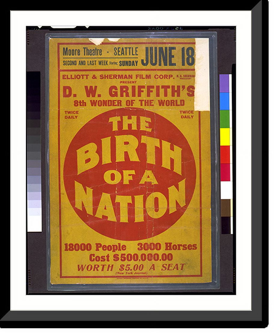 Historic Framed Print, Elliot & Sherman Film Corp.. present D.W ...