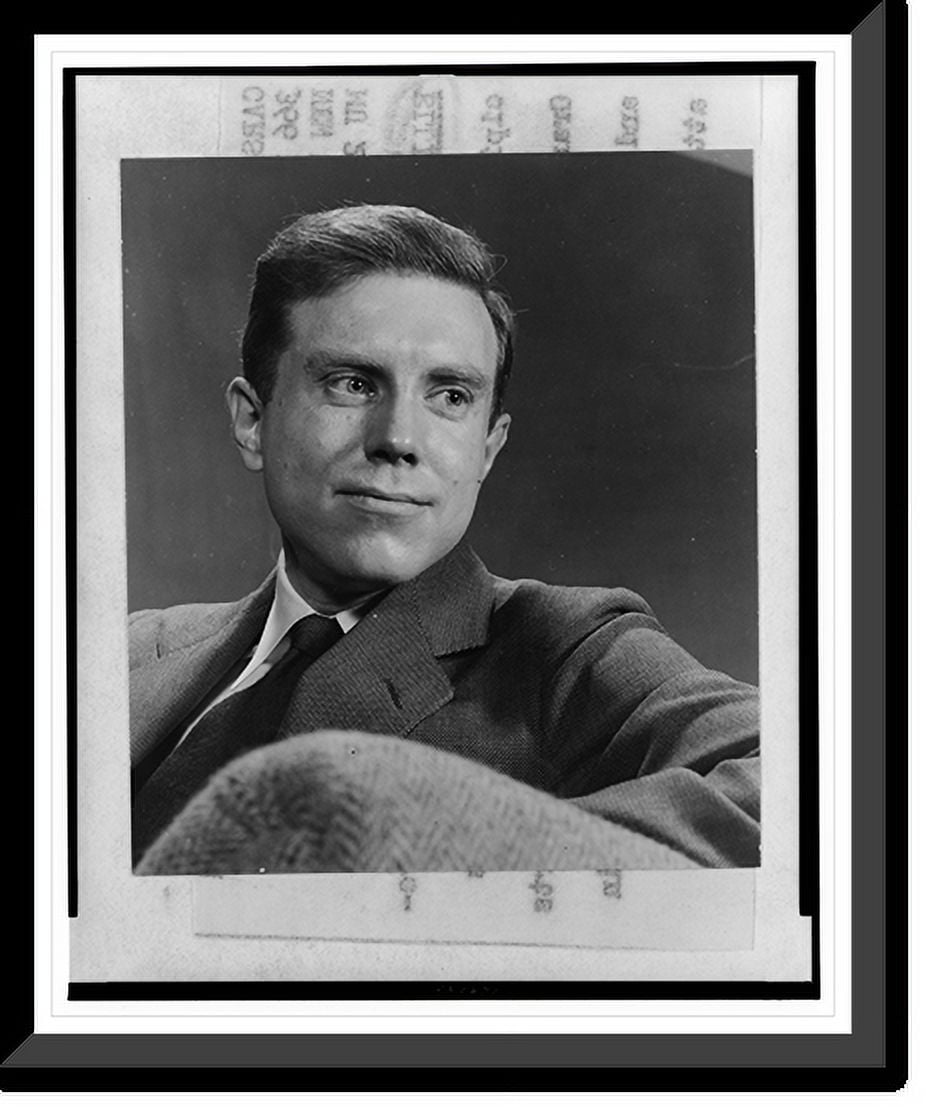 Historic Framed Print, [Elliott Carter, head-and-shoulders portrait ...