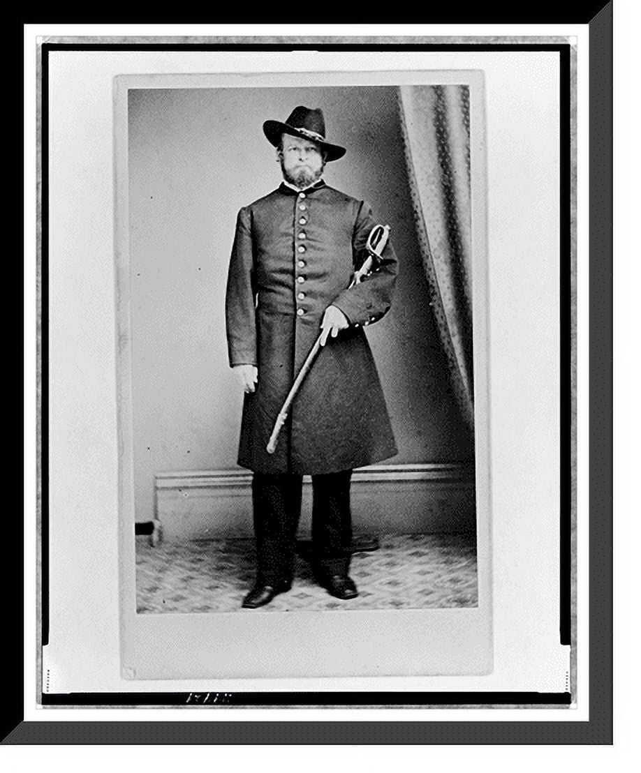 Historic Framed Print, [Elliott(?), Union officer, full-length portrait ...
