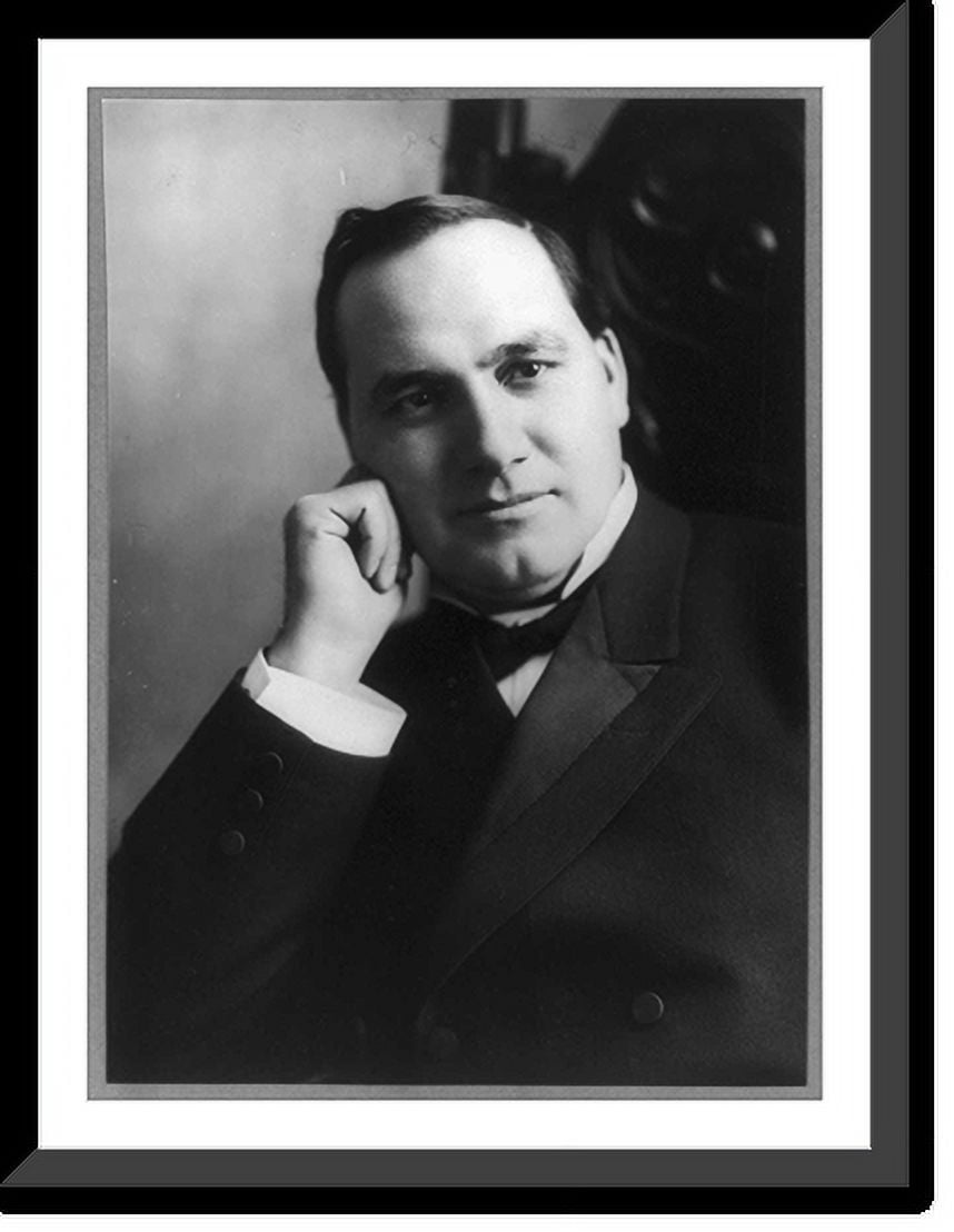 Historic Framed Print, [Elmer Jacob Burkett, 1867-1935, head and ...