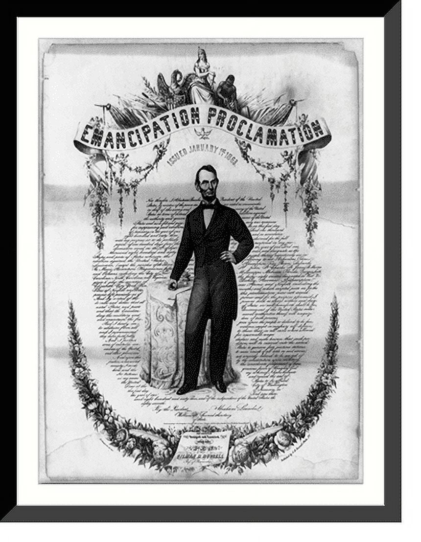 Historic Framed Print, Emancipation Proclamation, 17-7/8" x 21-7/8 ...
