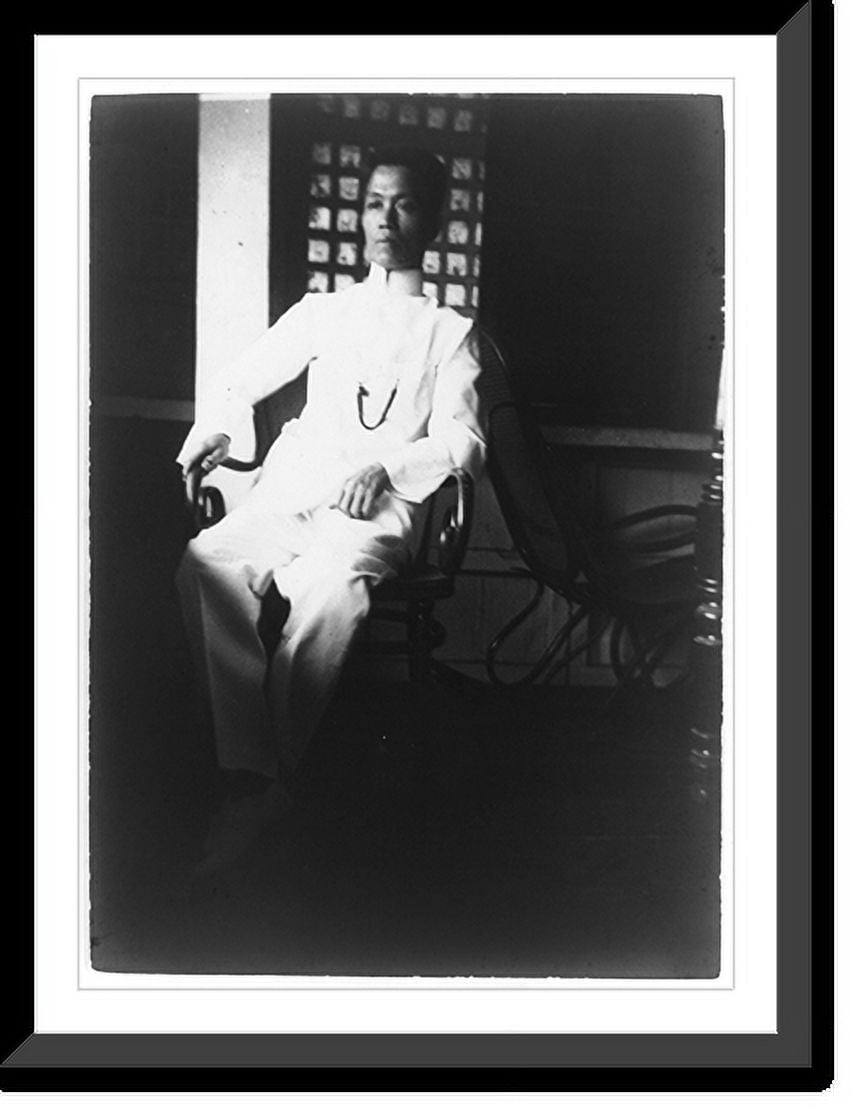 Historic Framed Print, [Emilio Aguinaldo, full-length portrait, seated ...