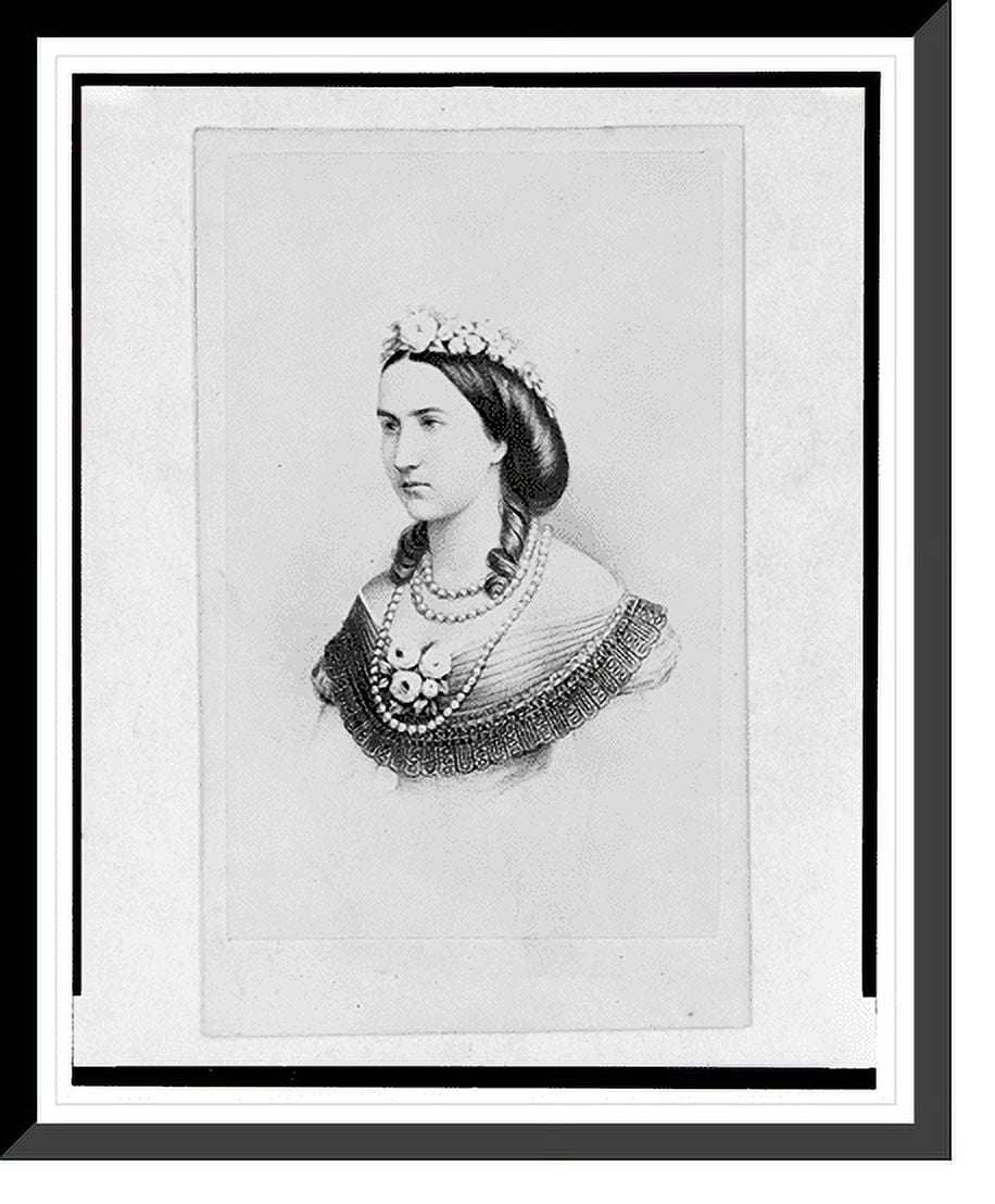 Historic Framed Print, [Empress Carlotta of Mexico, head-and-shoulders ...