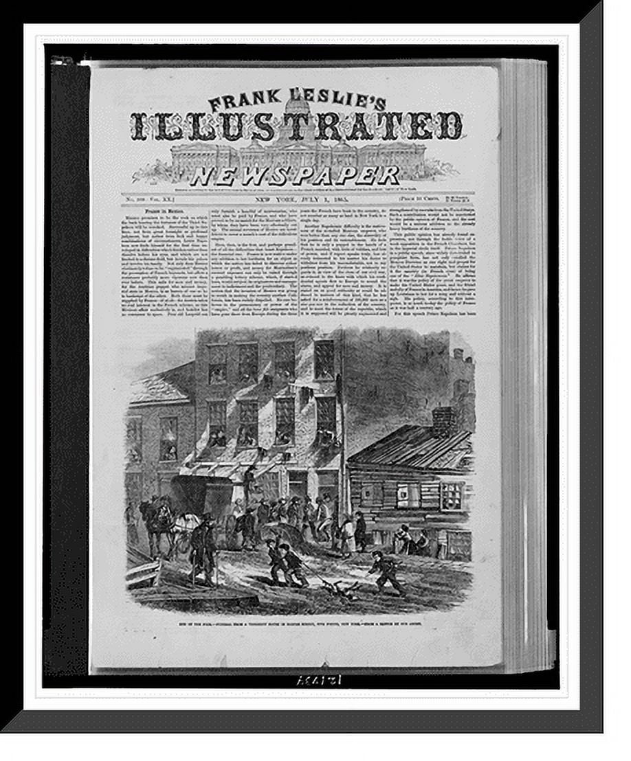 Historic Framed Print, End of the poor Funeral from a tenement house in ...