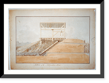 Historic Framed Print, Engineering drawing for waterworks (Philadelphia ...