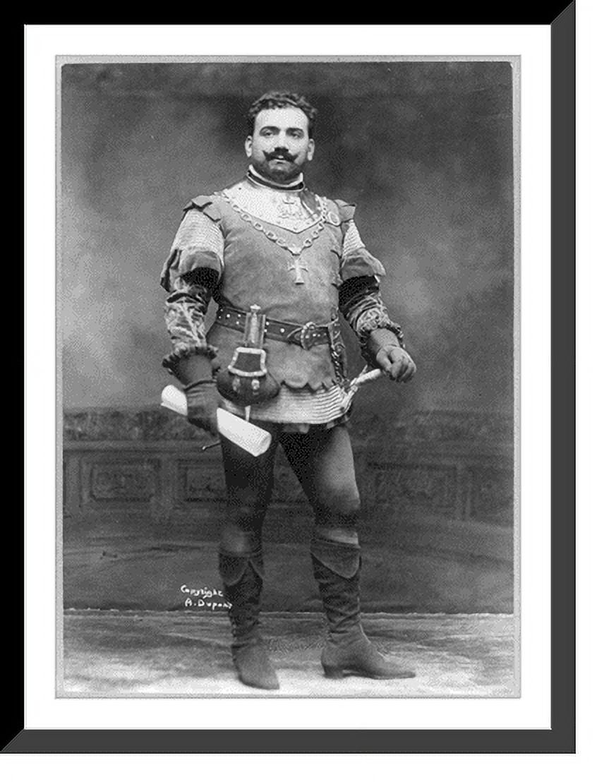 Historic Framed Print, [Enrico Caruso, 1873-1921, full-length portrait ...