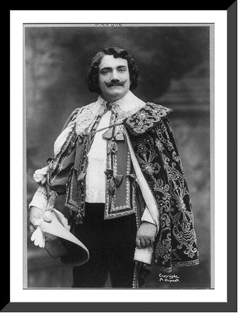 Historic Framed Print, [Enrico Caruso, 1873-1921, three-quarter length ...
