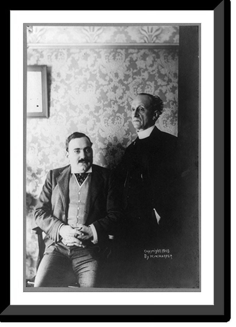 Historic Framed Print, [Enrico Caruso, three-quarter length portrait ...