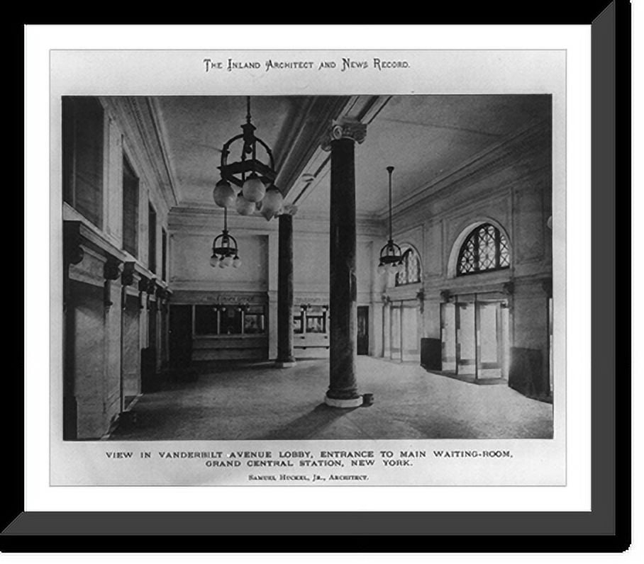 Historic Framed Print, [Entrances to Main Waiting-Room, Grand Central ...