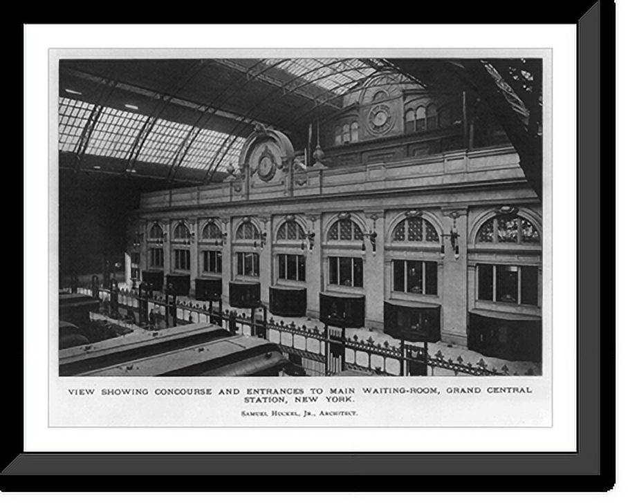 Historic Framed Print, [Entrances to Main Waiting-Room, Grand Central ...