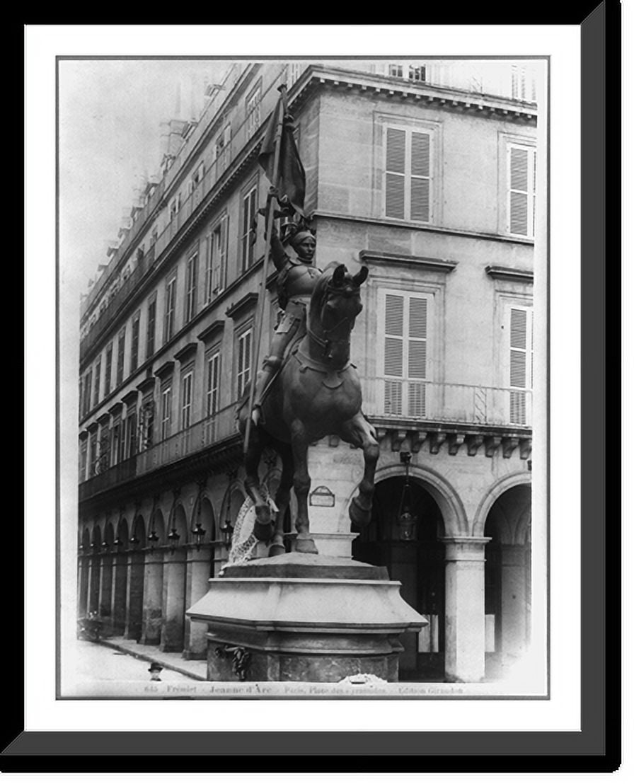 Historic Framed Print, [Equestrian statue by Emmanuel Frémiet - Joan of ...