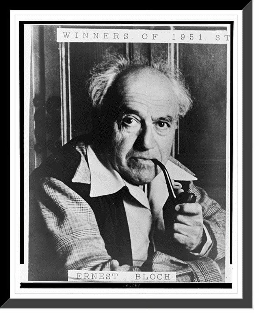 Historic Framed Print, [Ernest Bloch, head-and-shoulders portrait, facing front], 17-7/8" x 21-7 ...