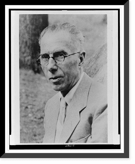 Historic Framed Print, [Ernest Poole, head-and-shoulders portrait ...