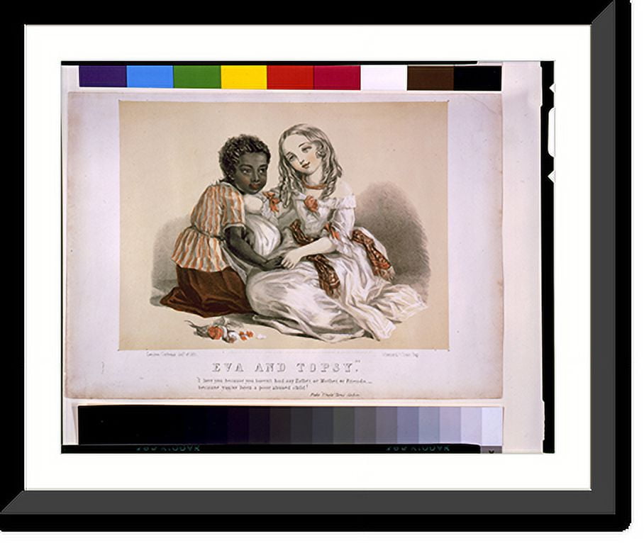 Historic Framed Print, Eva and Topsy.Louisa Corbaux delt. et lith. - 2 ...