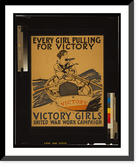 Historic Framed Print, Every girl pulling for victory - Victory Girls ...