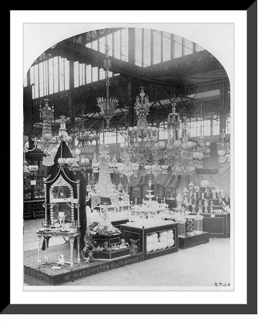 Historic Framed Print, [Exhibit displays at Centennial Exhibition ...