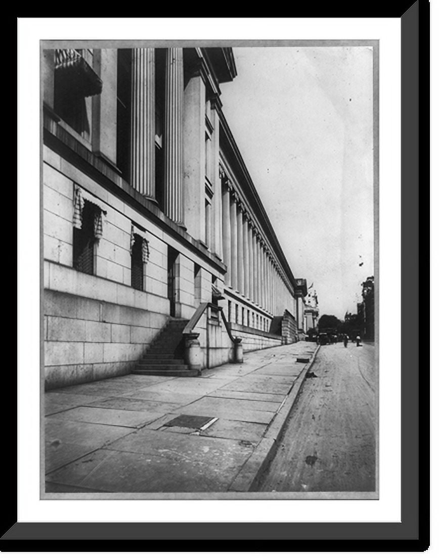 Historic Framed Print, [Exterior of Treasury Building showing 15th St ...