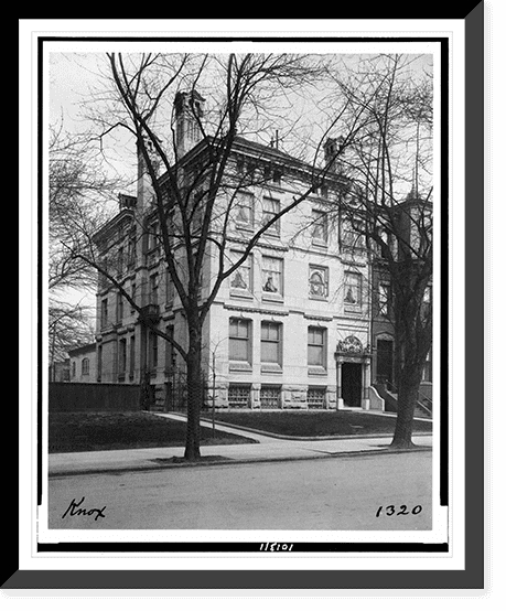 Historic Framed Print, [Exterior of home of Senator Philander Knox ...