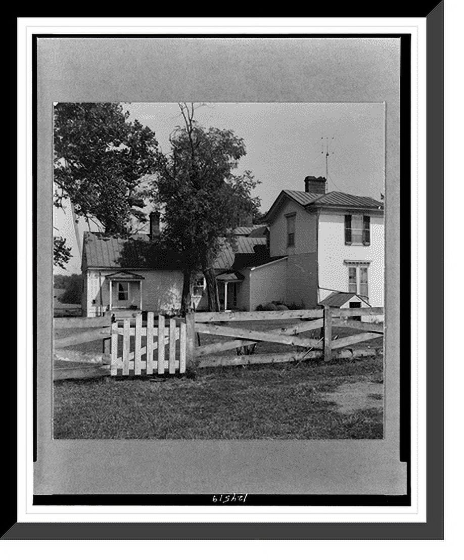 Historic Framed Print, [Exterior view of Morton Hall, Rhoadesville ...