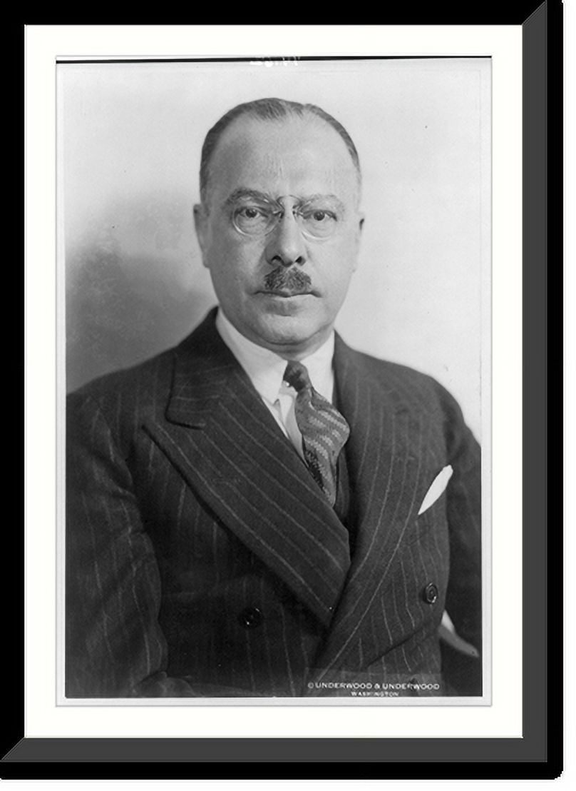 Historic Framed Print, [F. Lammot Belin, head-and-shoulders portrait ...