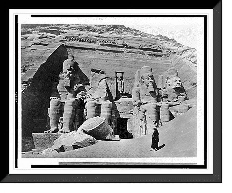 Historic Framed Print, [Facade of Great Temple at Abū Sunbul, Egypt ...